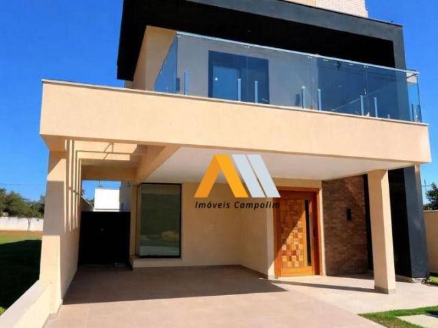 Casa de Condomínio para venda em Cajuru Do Sul em Sorocaba São Paulo de 211.00m² com 3 Quartos, 3 Suítes e 4 Garagens