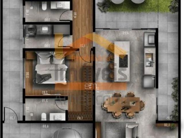 Casa de Condomínio para venda em Jardim Florença de 130.00m² com 2 Quartos, 1 Suite e 4 Garagens