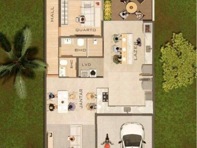 Casa de Condomínio para venda em Jardim Novo Horizonte de 136.00m² com 3 Quartos, 1 Suite e 2 Garage