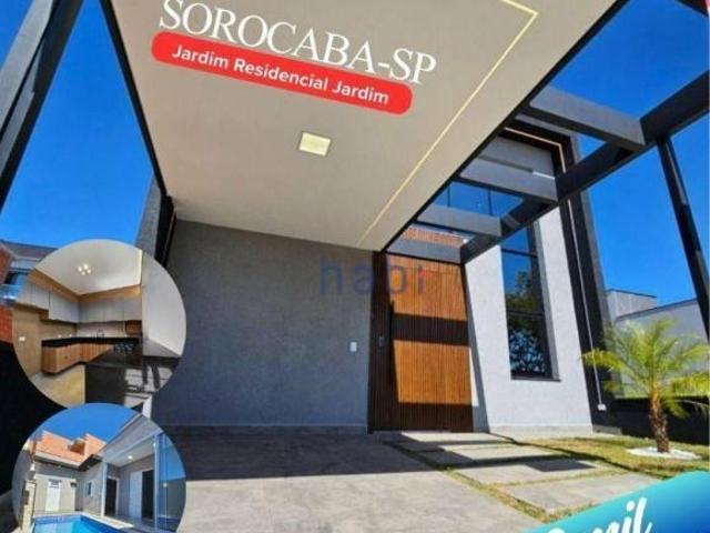 Casa de Condomínio para venda em Jardim Residencial Jardim de 140.00m² com 3 Quartos, 1 Suite e 2 Ga