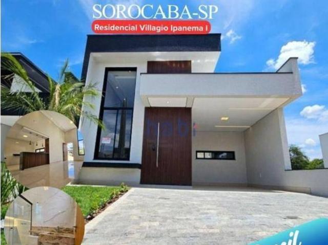Casa de Condomínio para venda em Jardim Residencial Villagio Ipanema I de 110.00m² com 3 Quartos, 1