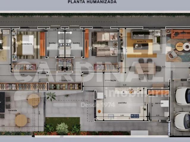 Casa de Condomínio para venda em Parque Faber Castell I em São Carlos São Paulo de 208.00m² com 3 Quartos, 3 Suítes e 4 Garagens