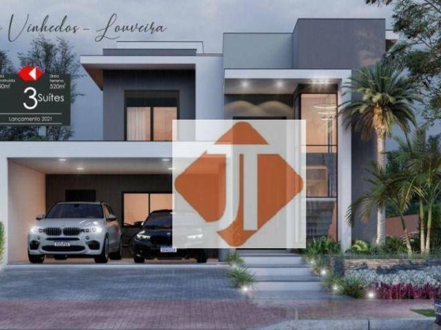 Casa de Condomínio para venda em Reserva Dos Vinhedos em Louveira São Paulo de 275.00m² com 3 Quartos, 3 Suítes e 4 Garagens