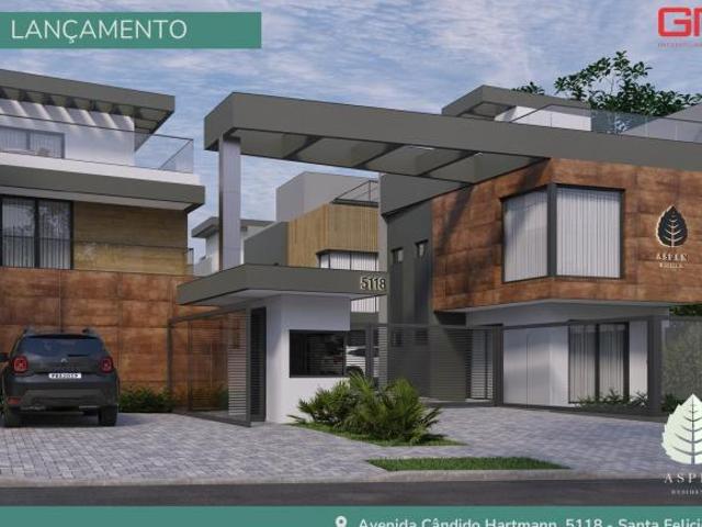 Casa de Condomínio para venda em Santa Felicidade de 178.03m² com 3 Quartos, 1 Suite e 2 Garagens