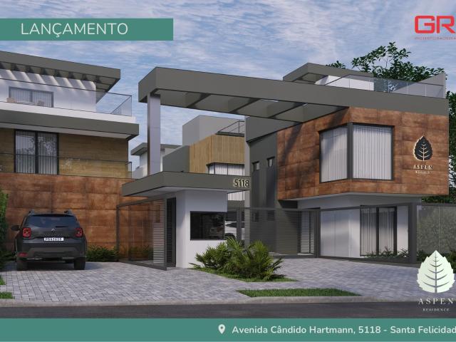 Casa de Condomínio para venda em Santa Felicidade em Curitiba Paraná de 178.03m² com 3 Quartos, 1 Suíte e 2 Garagens