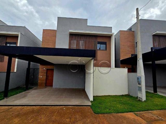 Casa de Condomínio para venda em Santa Rosa em Piracicaba São Paulo de 128.00m² com 3 Quartos, 1 Suíte e 2 Garagens