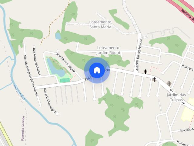 Casa de fundos para locação no Jardim das Tulipas em Jundiaí