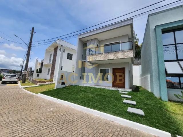 Casa de Luxo em Condomínio na Cidade de Lauro de Freitas BA, Bairro Caji: 3 Quartos, 3 Suítes, 2 Sal