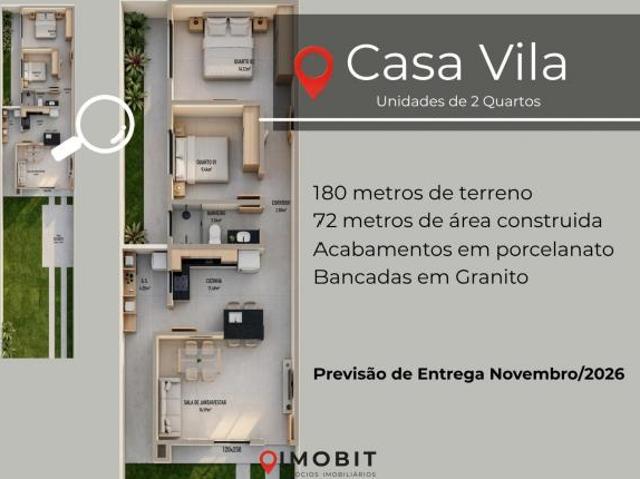 Casa de 2 Quartos em Mateus Leme