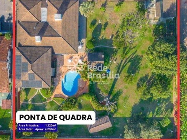 Casa Exclusiva na QI 11 do Lago Sul | Ponta de Quadra em Localização Privilegiada