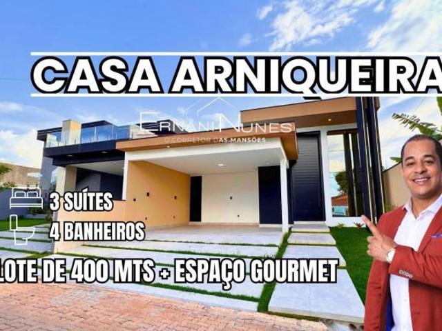 Casa em Arniqueira composta por 3 Suítes 4 banheiros 400 mt e lazer