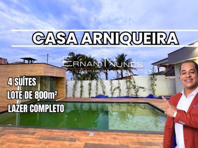 Casa em Arniqueira Composta por 4 suítes 6 banheiros lote 800 mt e lazer