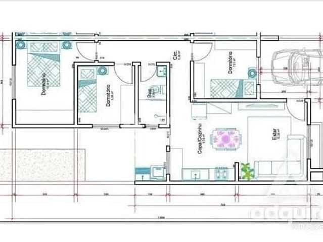 Casa em Cará cará, Ponta Grossa/PR de 60m² 3 quartos à venda por R$ 270.000,00