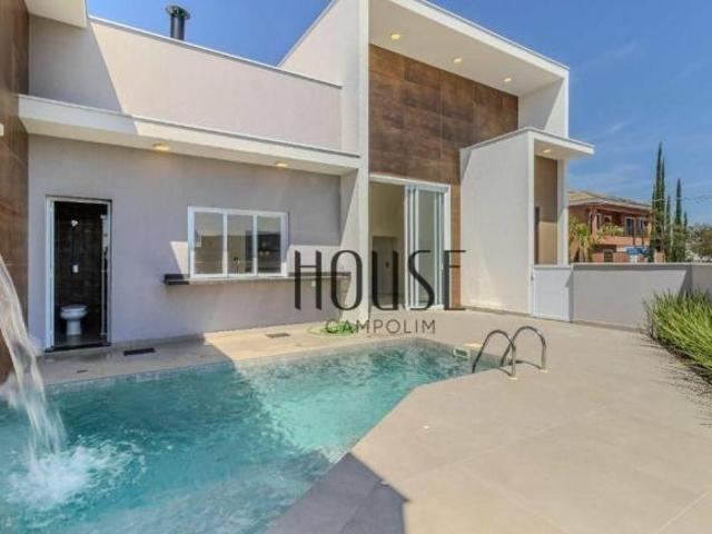 Casa em Chácara Ondina à venda em condomínio de alto padrão em Sorocaba, com 229m² | CA5712