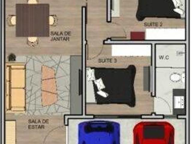 Casa em Condomínio 3 Suítes na Vila Monte Alegre, Paulínia SP: 137,63 m², 2 Vagas de Garagem
