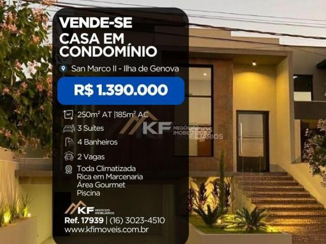 Casa em Condomínio à Venda Residencial San Marco II Ilha Gênova Ribeirão Preto/SP