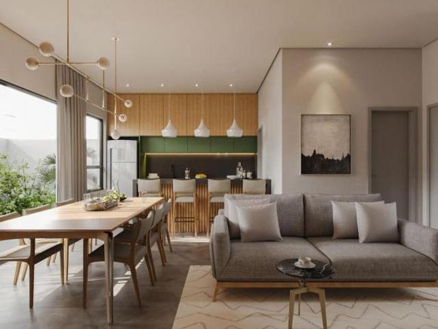 Casa em condomínio, Água verde, 3 dormitórios, 1 suíte, 178m² priv. 2 vagas