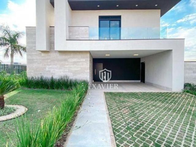 Casa em Condomínio Alphaville Nova Esplanada – 4 Suítes, Piscina, Pé Direito Duplo e Quintal Amplo