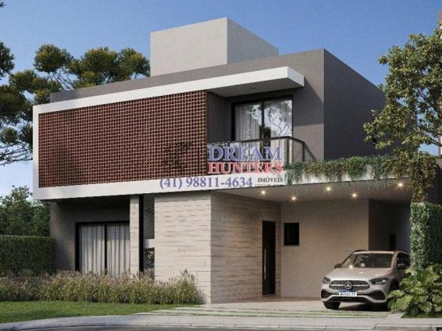 Casa em Condomínio de 262m² no bairro Santa Felicidade, com 3 suítes, 4 banheiros e 3 vagas de garag