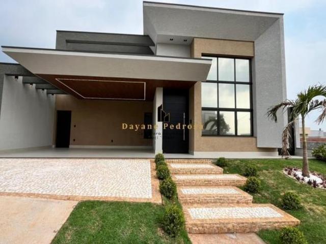 Casa em condomínio de luxo com 3 suítes e 204,59m² em Santa Bárbara D&apos oeste SP, no bairro Loteamento