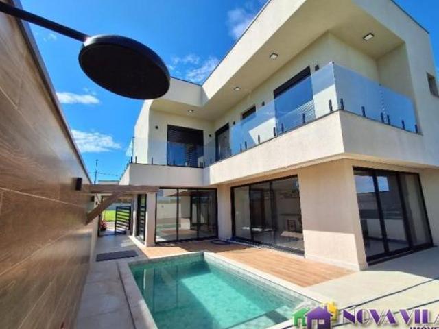 Casa em Condomínio de Luxo em Jaguariúna SP, 3 quartos, 3 suítes, 2 salas, 4 banheiros, 4 vagas, 222