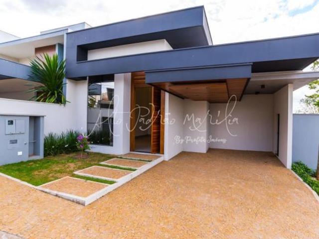 Casa em Condomínio para Venda em Marília, Condomínio Esmeralda Residence II, 3 dormitórios, 3 suítes