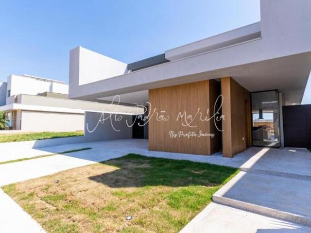 Casa em Condomínio para Venda em Marília, Condomínio Terras da Fazenda, 3 dormitórios, 3 suítes, 4 b