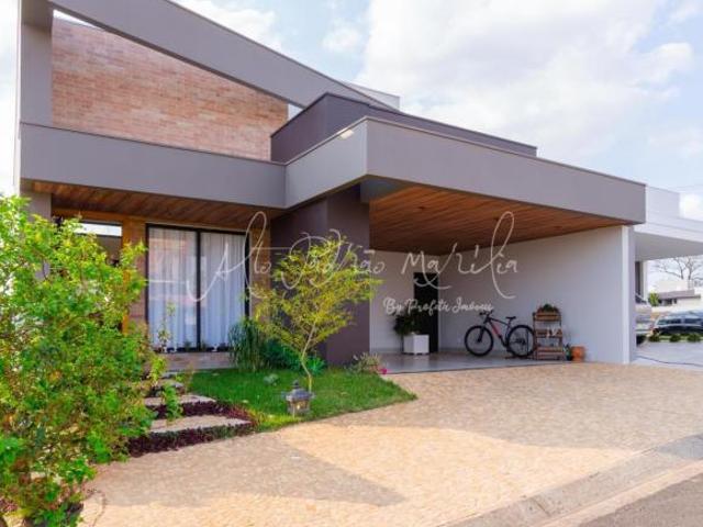 Casa em Condomínio para Venda em Marília, Condomínio Villa Flora III, 3 suítes, 5 banheiros, 2 vagas