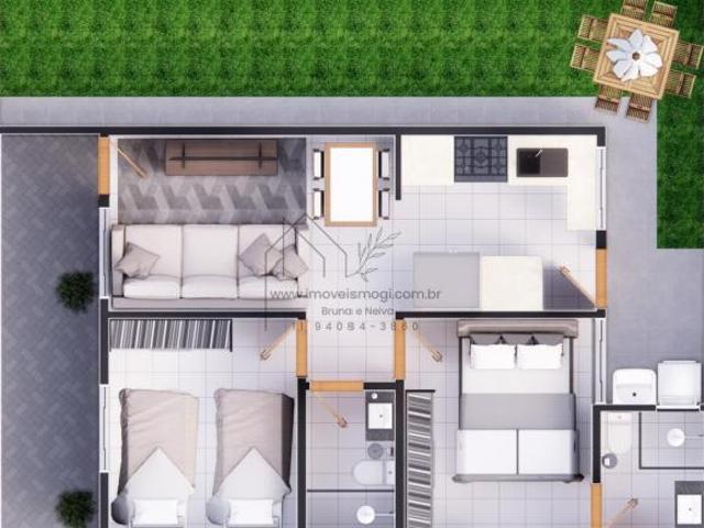 Casa em Condomínio para Venda em Mogi das Cruzes, Vila São Paulo, 2 dormitórios, 1 suíte, 2 banheiro