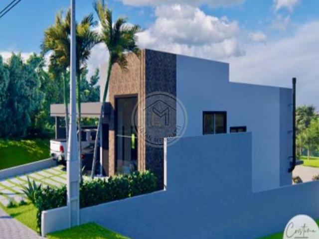 Casa em construção 3 suítes 198m² com projeto aprovado, Condomínio Gran Ville São Venâncio Jardim Pr