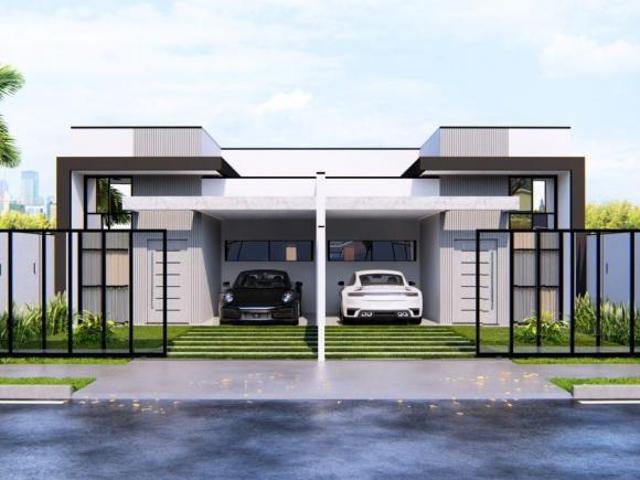 Casa em construção no bairro Cidade Jardim em São Jose dos Pinhais