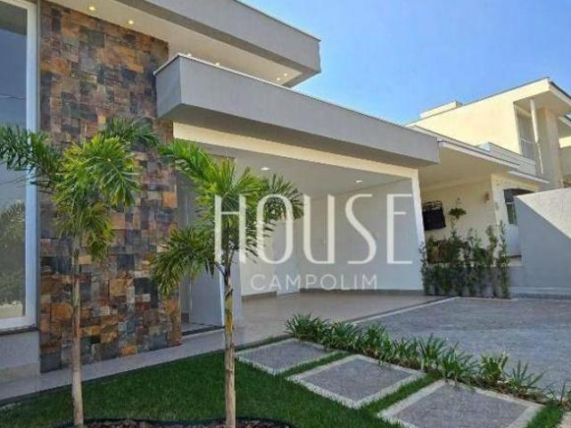 Casa em Ibiti Royal Park à venda em condomínio de alto padrão em Sorocaba, com 160m² | CA4870