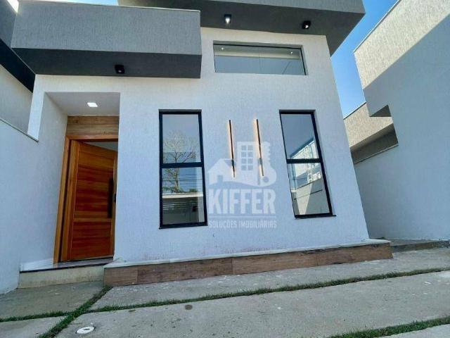 Casa em Jardim Atlântico Oeste Itaipuaçu, Maricá/RJ de 114m² 3 quartos à venda por R$ 569.000,00