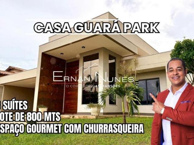 CASA GUARA PARK 800 MTS 3 SUÍTES ESPAÇO GOURMET COM CHURRASQUEIRA