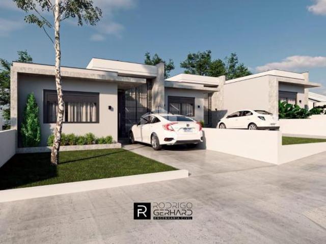 Casa geminada no bairro Linha Santa Cruz, com 02 dormitórios