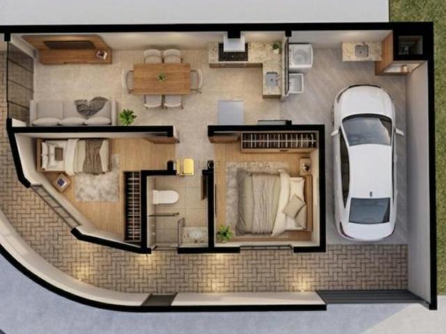 Casa geminada à venda no bairro Sagrada Família