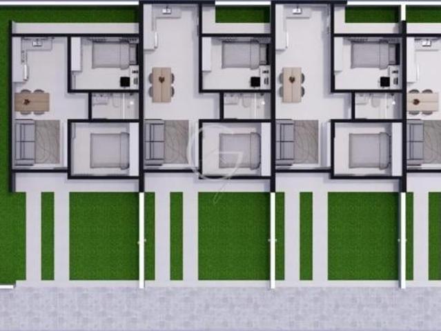 CASA GEMINADA COM 02 QUARTOS NO BALNEÁRIO CÉU AZUL