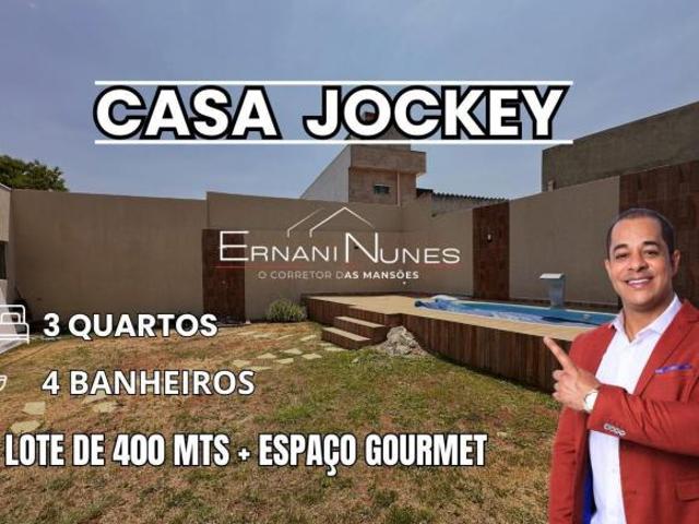Casa Jockey Composta por 3 suítes 4 banheiros lote de 400 mt e lazer
