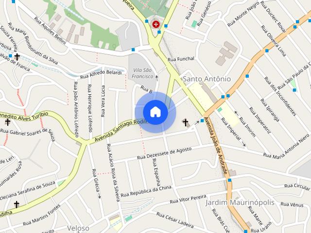 Casa para Aluguel Veloso, 2 Quartos, 52 m² Osasco