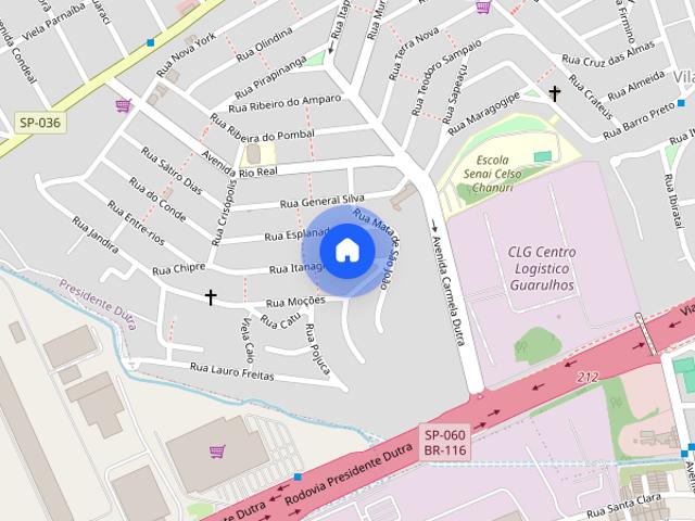Casa para Aluguel Jardim Presidente Dutra, 1 Quarto, 45 m² Guarulhos