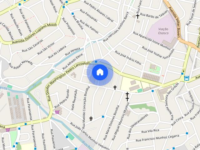 Casa para Aluguel Novo Osasco, 1 Quarto, 25 m² Osasco