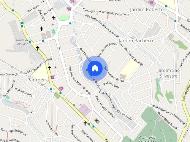 Casa para locação no Jardim Roberto com 2 quartos