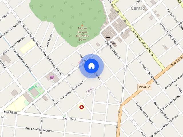 Casa para Locação em Guaratuba, Centro, 1 dormitório, 1 banheiro, 1 vaga