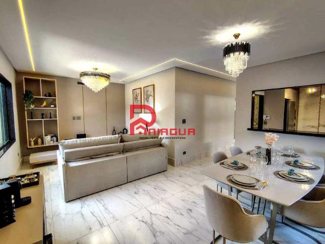 Casa para venda em Caiçara em Praia Grande São Paulo de 128.00m² com 4 Quartos, 4 Suítes e 3 Garagens