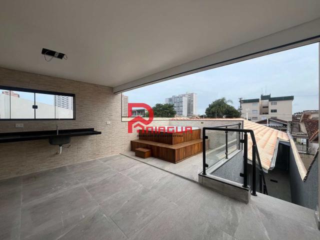Casa para venda em Caiçara em Praia Grande São Paulo de 135.00m² com 3 Quartos, 2 Suítes e 2 Garagens
