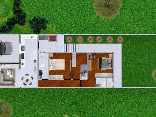 Casa para Venda em Guarapuava, Alto Cascavel, 3 dormitórios, 1 suíte, 2 banheiros, 1 vaga