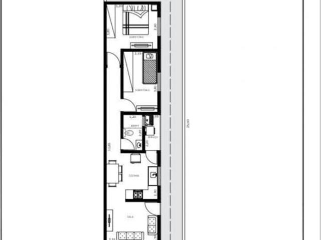 Casa para venda em Jardim Antares de 46.00m² com 2 Quartos e 1 Garagem