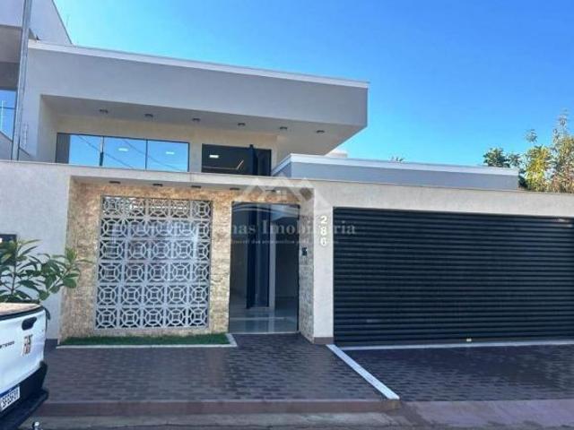 Casa para Venda em Patos de Minas, Alto dos Caiçaras, 3 dormitórios, 3 suítes, 5 banheiros, 2 vagas
