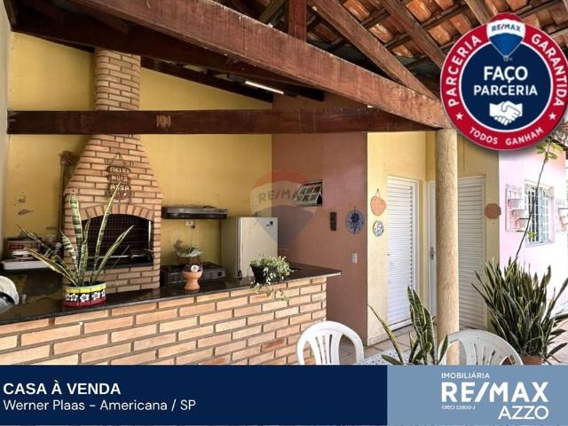 Casa para venda em Werner Plaas em Americana São Paulo de 228.00m² com 3 Quartos, 1 Suíte e 2 Garagens