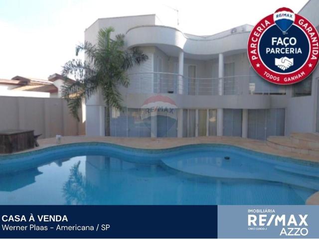 Casa para venda em Werner Plaas em Americana São Paulo de 432.00m² com 3 Quartos, 3 Suítes e 3 Garagens